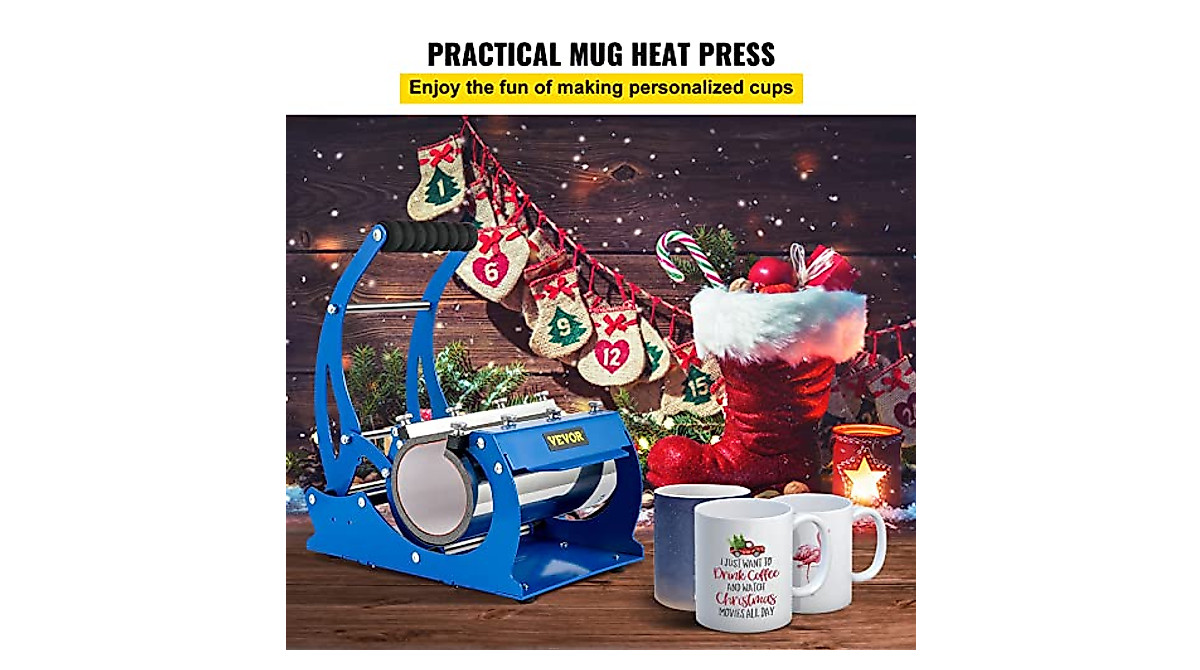 VEVOR Mug Heat Press for Custom Tumblers & Mugs