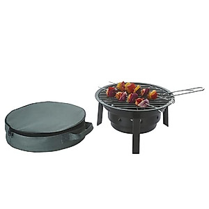 CUE WAY Portable Charcoal Grill, Tabletop bbq,camping stove