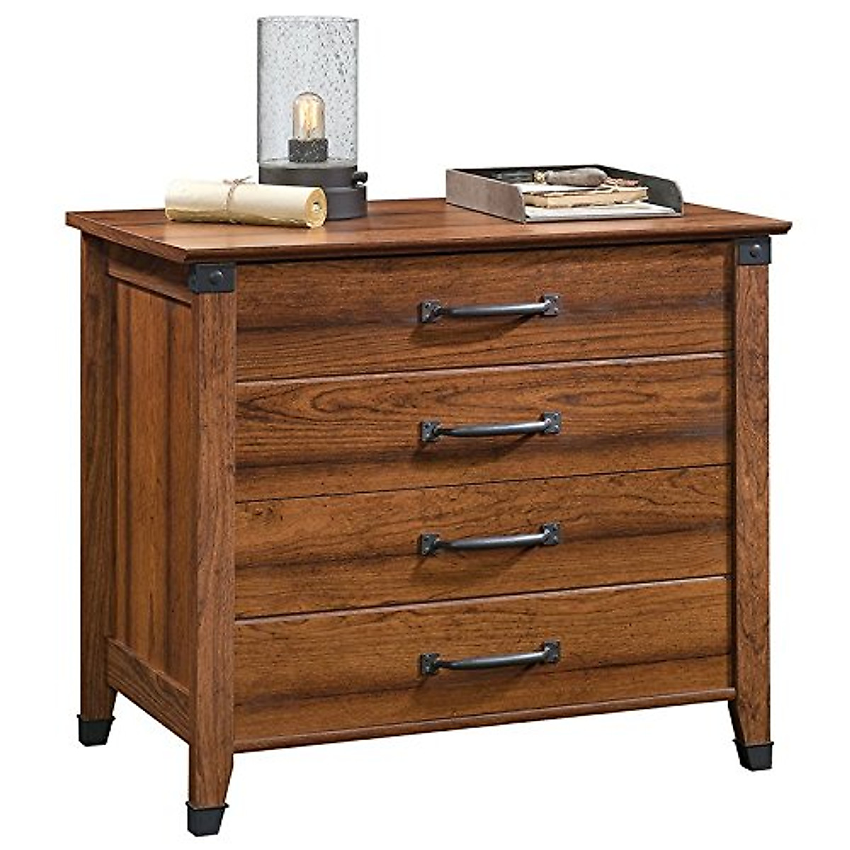 Sauder Carson Forge Lateral File, Washington Cherry finish