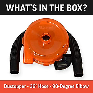 Dustopper High Efficiency Dust Separator, 12 in. dia, with 2.5 in hose, 36 in. long