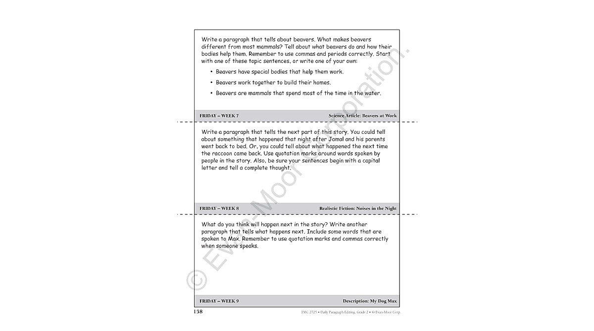 Daily Paragraph Editing for Grade 2 – Teacher Edition