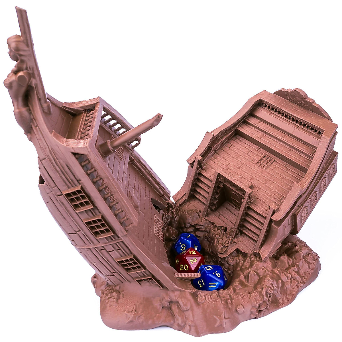 3D Vikings Pirate Ship Dice Tower, Perfect Dice Tower for Dungeons and Dragons, Tabletop RPG, Miniature Games and Board Games