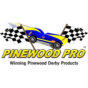 Pine Derby Drilled Car Kit with PRO Graphite and 3oz Flexible Cuttable Stick-On Tape Weight by Pinewood Pro