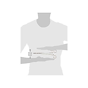 Grafco Foerster Sponge Forceps, Curved & Serrated Tips, 9.5" Long, 2734