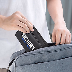 SCIAN Aneroid Sphygmomanometer - Manual Blood Pressure Cuff with D-Ring Universal Cuff 10-16"", Carrying Bag for Nurse Doctor Senior Adult(Black, Stethoscope Not Included), Large