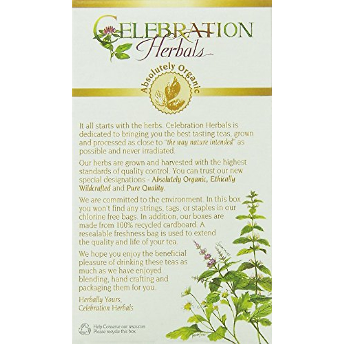 CELEBRATION HERBALS Rosemary Leaf Tea Organic 24 Bag, 0.74 Ounce