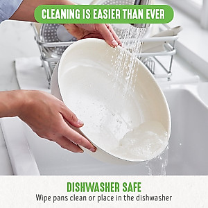 GreenLife Click 10-Piece Ceramic Nonstick Cookware Set, Detachable Handle, Stackable Space Saving Kitchen Essential, Non Toxic PFAS-Free Pots & Pans, Induction & Oven Safe, Glass Lid, Speckled Cream