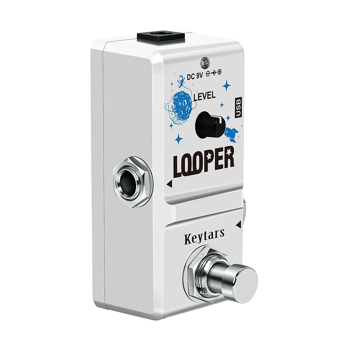 Keytars Looper Guitar Pedal 10 Minutes Recording Time Looper Pedals Mini Size with USB Cable (KTS-LN332)