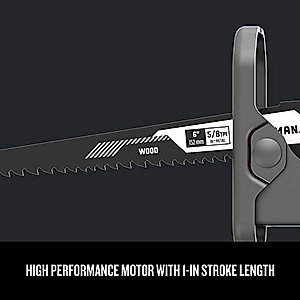 CRAFTSMAN V20 Cordless Reciprocating Saw Kit, 3,000 RPM, 14.5 inch, Battery and Charger Included (CMCS300M1)