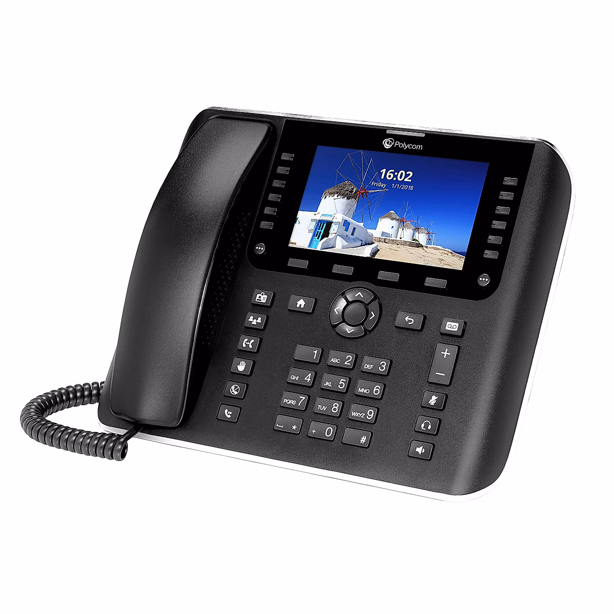 OBi2182 WiFi VOIP Phone with Power Adapter - 12-Line Cloud-Managed Gigabit Google Voice Phone with Color Display