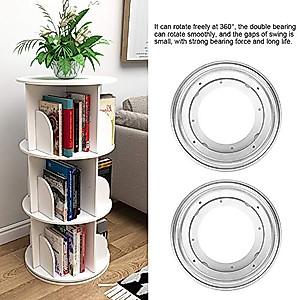 Lazy Susan, Lazy Susan Bearing, Rotating Turntable Bearing Round Swivel Plate Hardware for Kitchen Dining Table(8 inch Galvanized Round Turntable)