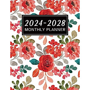 2024-2028 Monthly Planner: Five Year Schedule Organizer (January 2024 through December 2028) for Women