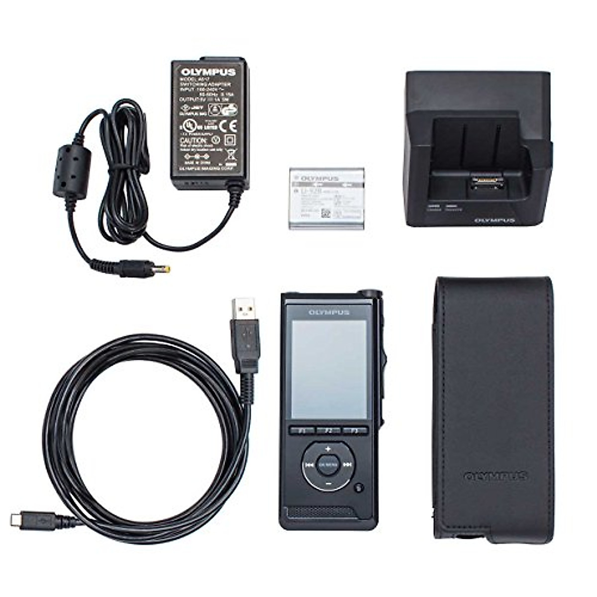 Olympus DS-9000 Pro Digital Recorder with Accessories Kit (Cradle CR21, Power Adapter A517)