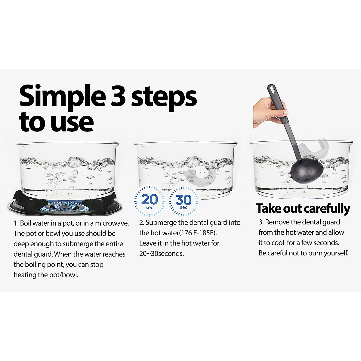 Coordi Life Hush Strips Night Guards for Clenching, Grinding- Custom Moldable Mouthguard for Better Sleep Sports Mouthpiece, Straightening, Whitening Trays