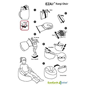 EverEarth Ezair Rangi Inflatable Chair, Pink