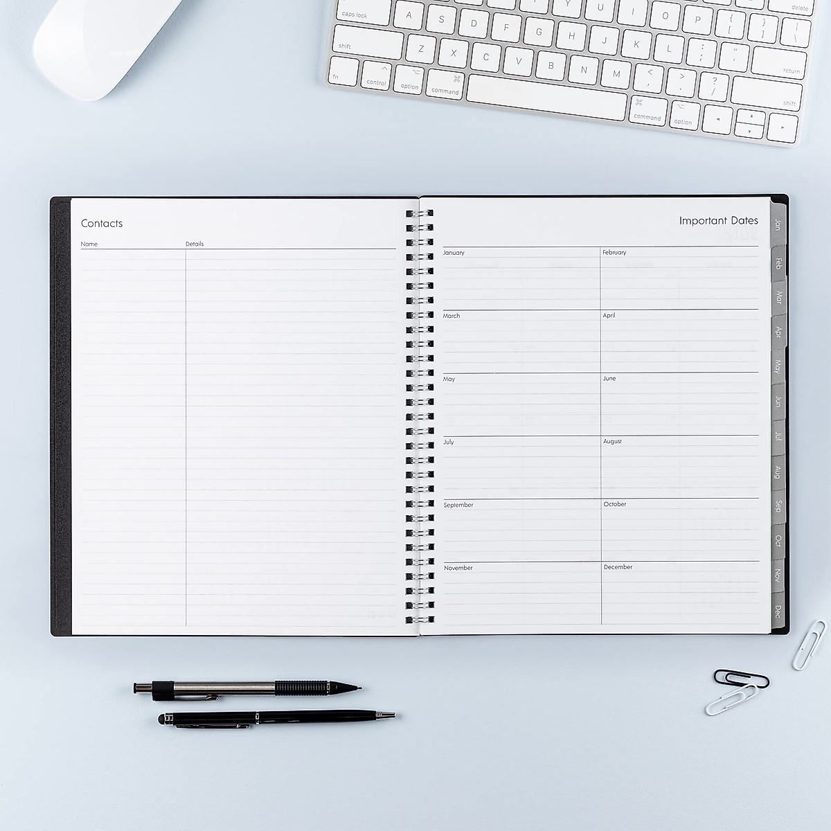 Blue Sky 2023 Monthly Planner, January - December, 8" x 10", Flexible Cover, Wirebound, Enterprise (142096)