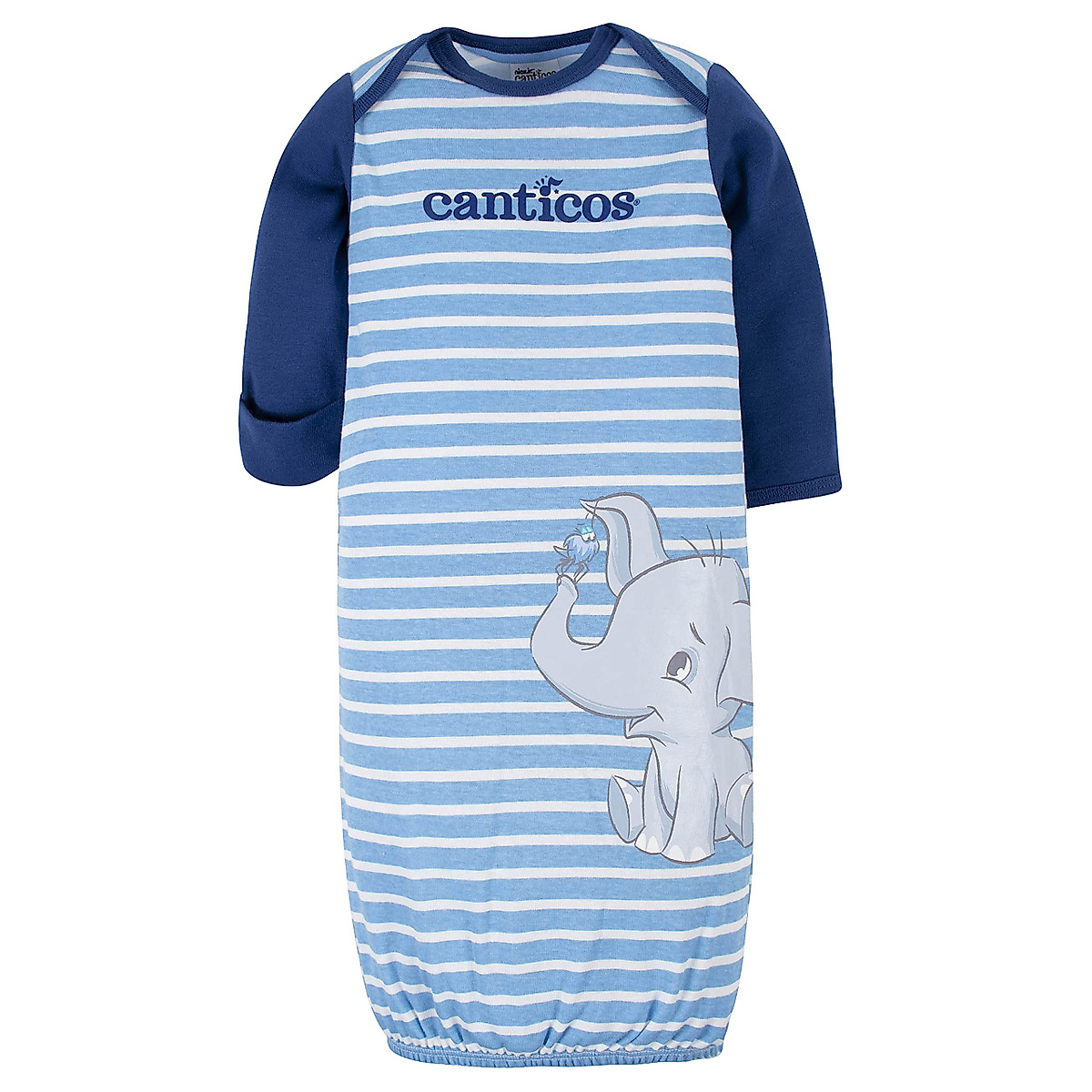 Canticos Unisex-Baby Boys' 2-Pack Gowns, Blue, 0-6 Months