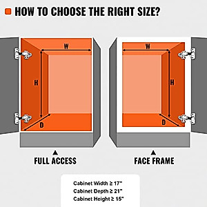VEVOR 2 Tier 16"W x 21"D Pull Out Cabinet Organizer, Heavy Duty Slide Out Pantry Shelves, Chrome-Plated Steel Roll Out Drawers, Sliding Drawer Storage for Inside Kitchen Cabinet, Bathroom, Under Sink
