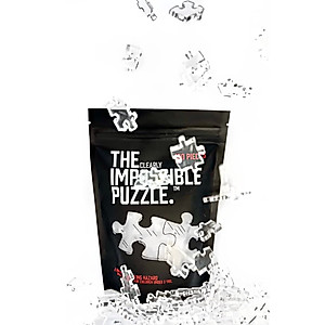 The Clearly Impossible Puzzle ® 100, 200, 500, 1000 Pieces Hard Puzzle for Adults Cool Difficult Puzzles Clear Hardest Puzzle - Difficult Funny Puzzle for Adults (200)