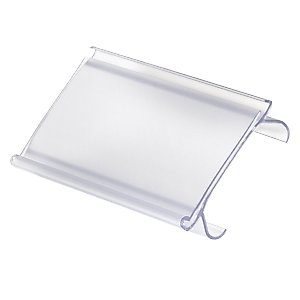 Akro-Mils 29308 Clear Protective Plastic Flat Label Holders for Wire Shelving Retail Display and Warehouses, (25-Pack)
