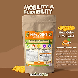 Joint Supplement for Dogs | 90 Turmeric for Dogs Chews Plus Fish Oil, Glucosamine for Dogs Chondroitin, MSM + Vitamin C for Dogs | Dog Hip and Joint Supplement Dogs Mobility Support & Dog Pain Relief