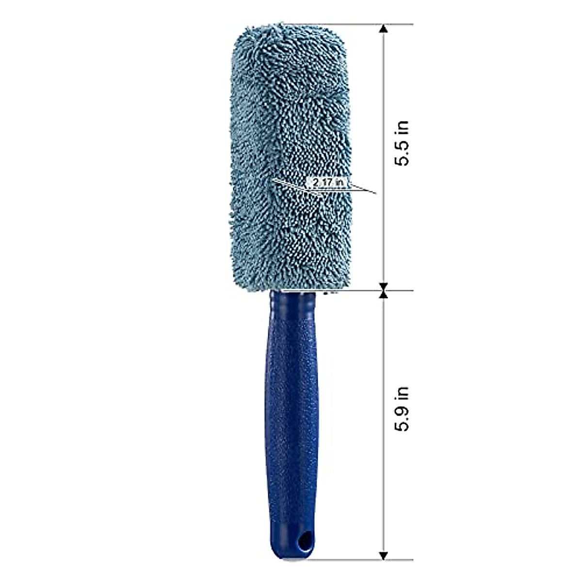 JIANFA Wheel Brush, Microfiber Metal Free Wheel & Rim Brush Cleaner Brush for Wheel and Rim Detailing, No Scratching