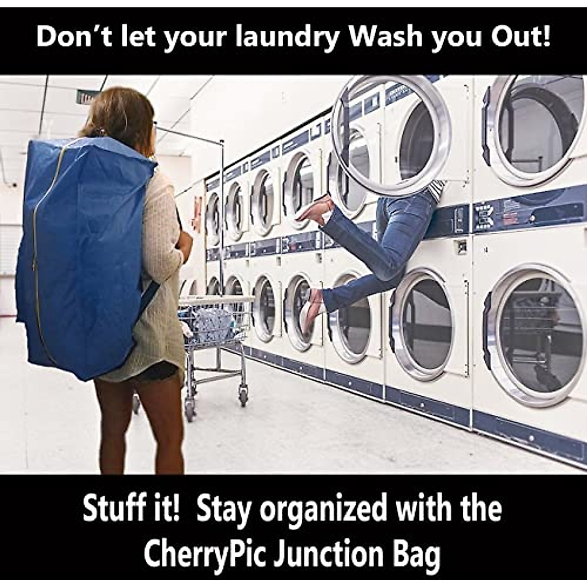 6 Pack Large Moving Bags w Zipper & Handle, Organizer Storage Bag Moving Bags Tote for Clothing,College Moving Bag, Storage Bag Shopping Travel Laundry Tote, College Dorm Room Essentials, Clothes Storage Bins Compatible with Frakta Cart