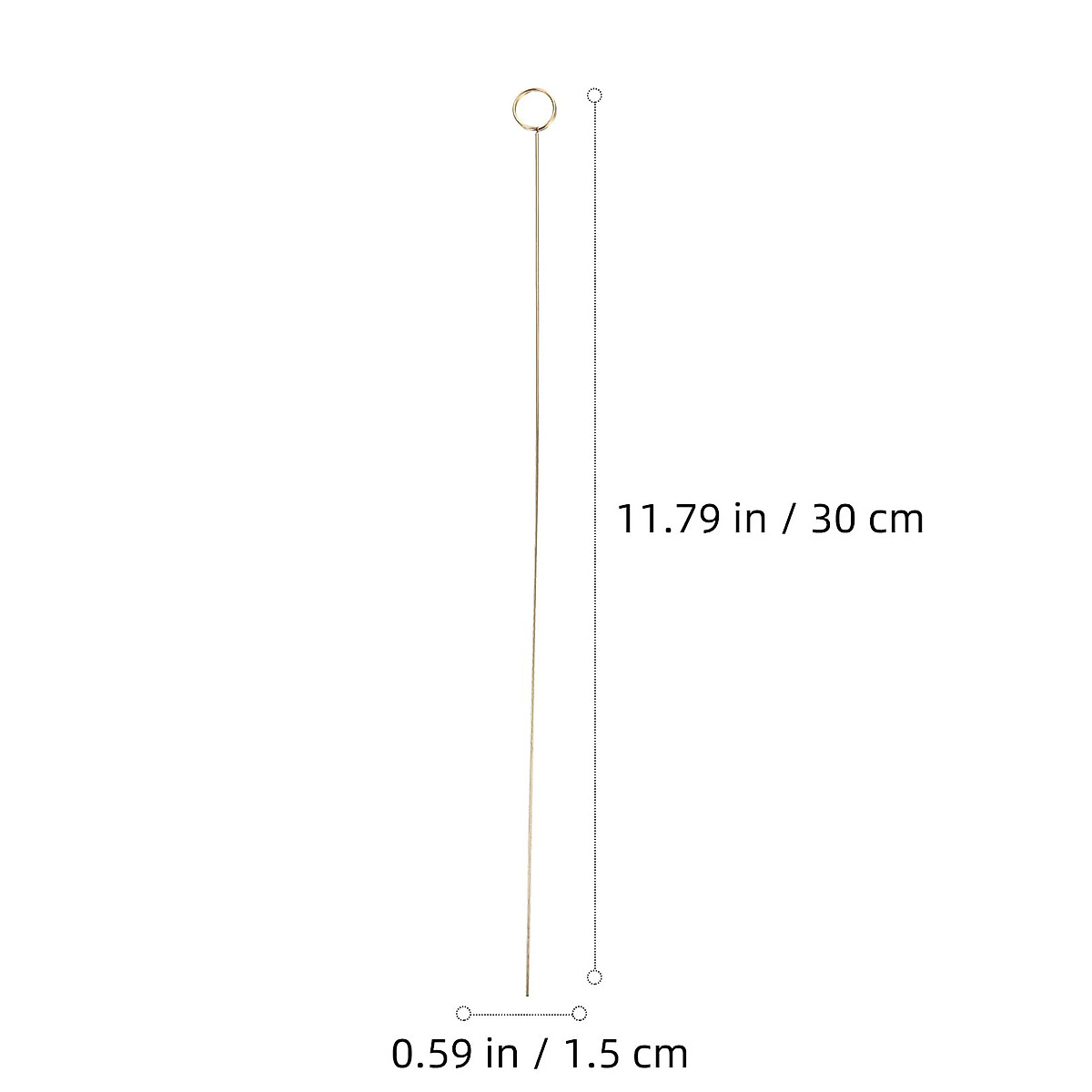 VOSAREA 50pcs Metal Floral Place Card Holder Round Shaped Memo Photo Holder Flower Picks Clip for Wedding Birthday Baby Shower (Round Shape)