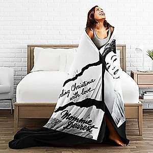Joan Crawford Blanket Ultra-Soft Micro Fleece Blanket Warm Cozy Plush Bed Blanket Lightweight Sofa Throw Blanket