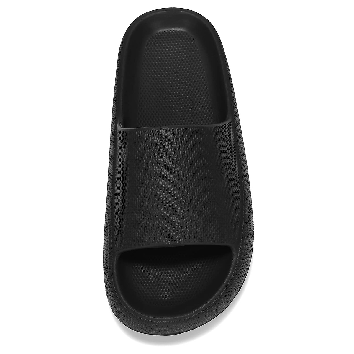 Dirk Slides for Women and Men Sandals Pillow Slippers Shower shoes Cushioned Cloud Slides,Black,9 Women/7 Men