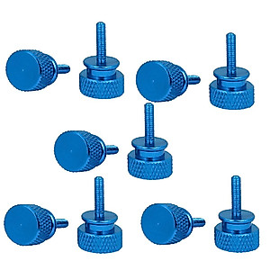New Lon0167 Computer PC Featured Case Aluminum Alloy reliable efficacy Knurled Thumb Screws Sky Blue M3x12mm 10pcs(id:cd1 a2 9c 566)