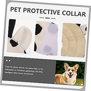 DOITOOL 2pcs Cat Collar Bite Pet Cone Cat Cone Collar Choker Surgery Collar Adjustable Dog Cone Dog Collar Dog Cone Collar Neck Cone Recovery Cone Puppy Pet Dog Collars Crystal Velvet