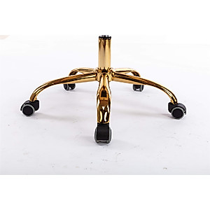 scxatvd Office Chair, Home Office Desk Chairs with Wheels, 360°Swivel/Bedroom/Vanity/Task/Velvet/Tufted Chair for Living Room with Armrest, Upholstered Height Adjustable (Light Pink)