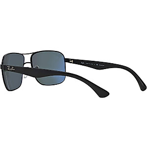 Ray-Ban Men's Rb3516 Metal Square Sunglasses