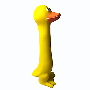 WANT CHEW 7" Latex Dog Squeaky Chewing Toys,Duck