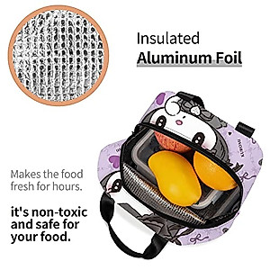 JunnLend Portable Lunch Bag Insulated Tote, Multifunctional Foil Thickened Insulated Lunch Bag Organizer 8x5 Inch