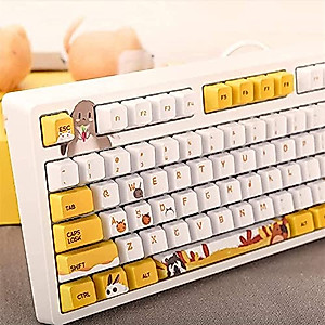CMUNBBB USB Wired Mechanical Keyboard 104Keys Gaming Keyboard for Gaming and Typing,Compatible for Mac/PC/Laptop
