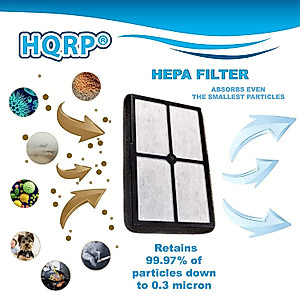 HQRP 2-pack HEPA Filter compatible with Black&Decker BXAP040 BXAP041 Table Top, parts BXFLTX FLT4010 Replacement