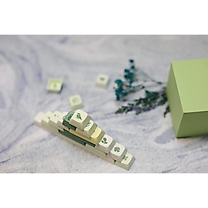 Cmokifuly Botanical Keycaps XDA Profile Keycaps Custom Keycaps for Mechanical Keyboard,144 Keys Set PBT Keycaps Dye Sublimation Keycaps (Botanical Garden)