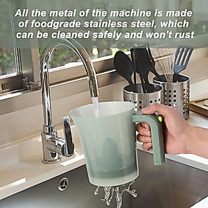 HESEXID Flour sifter,Battery Operated Electric flour sifter,Baking sifter with food grade stainless steel sifter. (black)