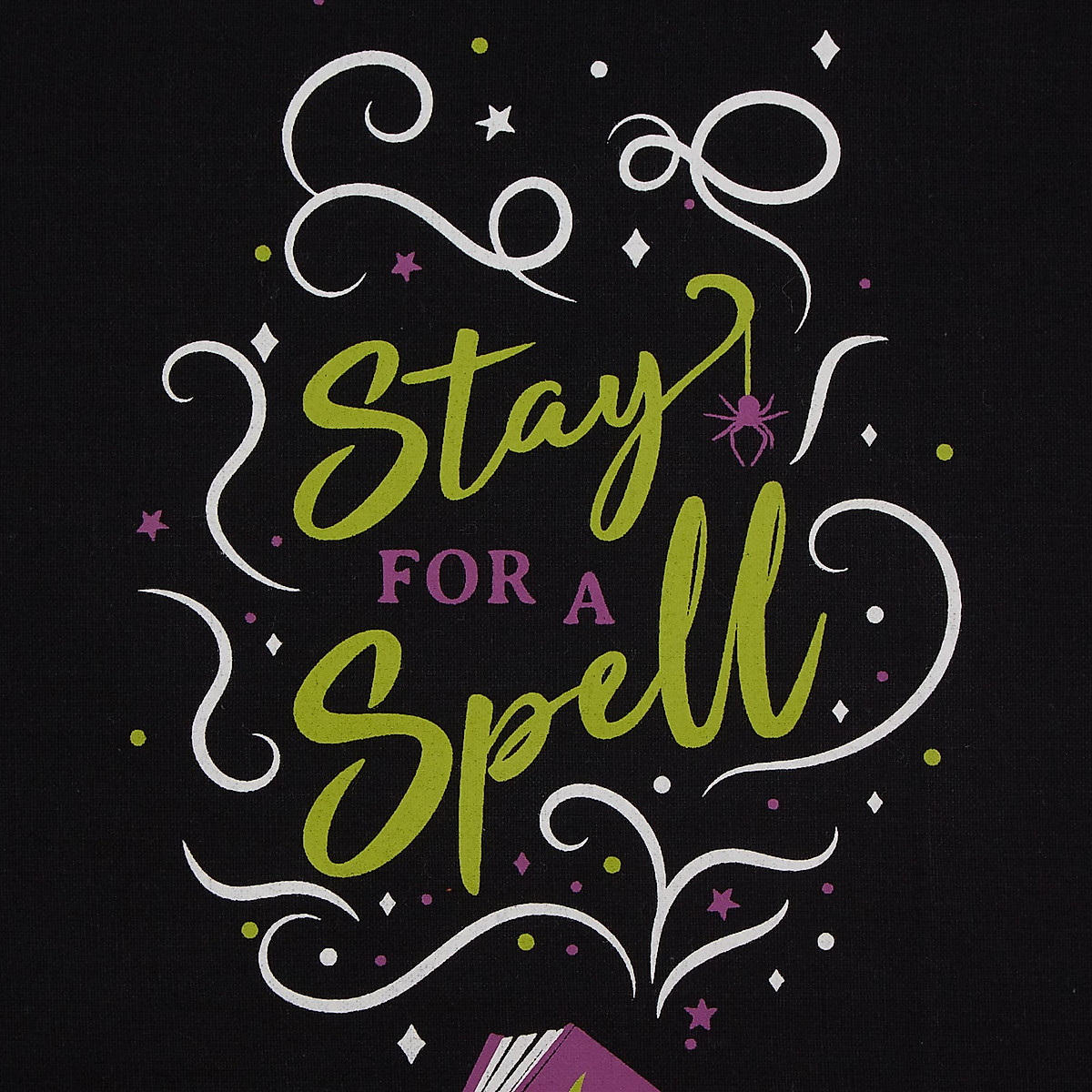 DII Witchful Thinking Collection Halloween Kitchen Décor, Dish Towel Set, 18x28, Stay for a Spell, 3 Piece