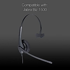 Ear Pad, Foam Mic Cushions Replacement Kit- 3pcs Bundle - Compatible with Blueparrott B350-XT, Jabra Biz 1500, Cyber Acoustics AC-204 and Logitech H110 Headsets by Global Teck