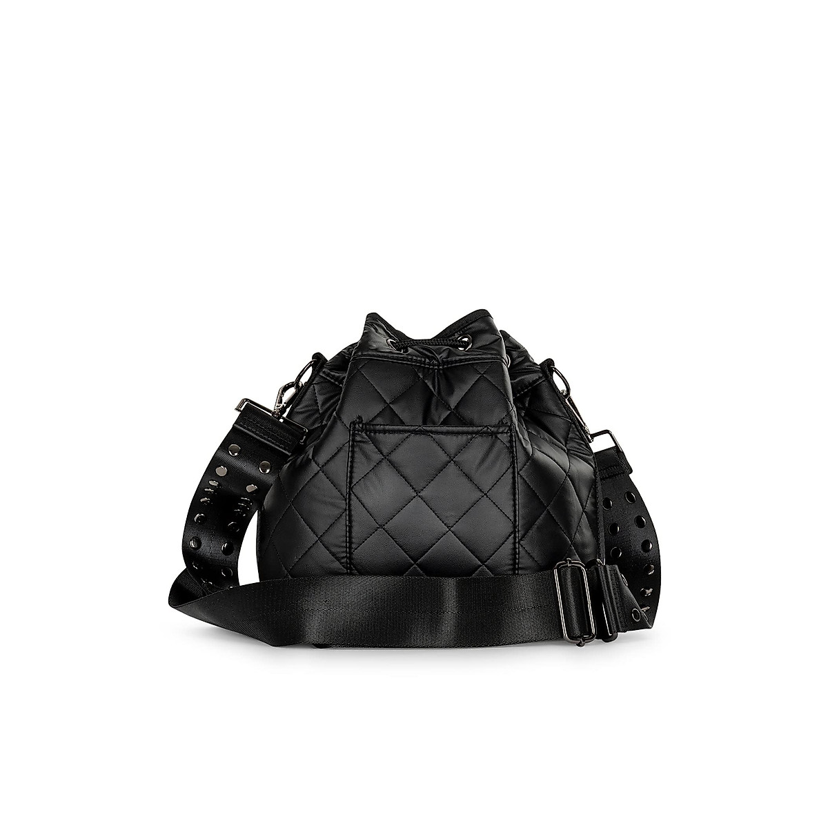 Haute Shore - Lindsey Carbon Puffer Bucket Bag, Beige Camo W/Orange & Peach Stripe