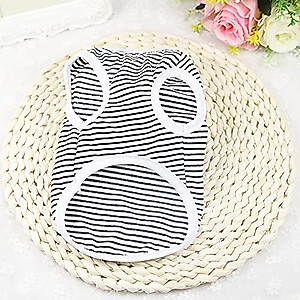 Large for Dogs Female Shirts with 6 Striped Colorful Dog Colors Clothes Apparel T Striped Striped Vest Dog Shirts Puppy Shirts Pet Clothes Dog Medium No