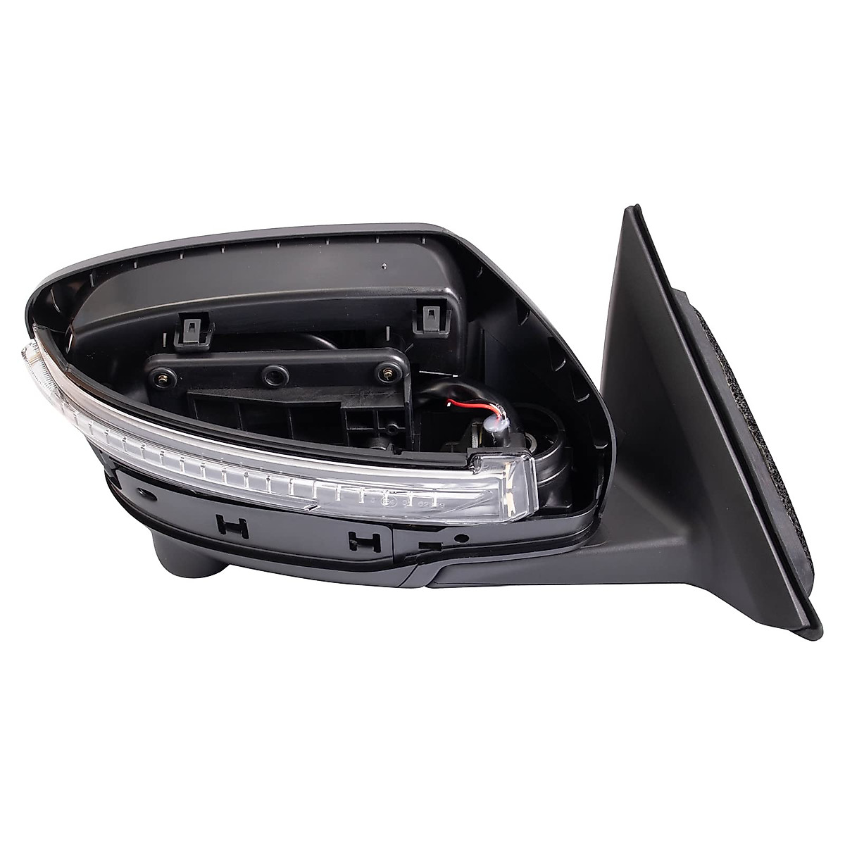 TRQ Right Mirror with Heat without Memory with Housing Turn Signal Passenger Side Compatible with 2016-2020 Nissan Rogue NI1321289