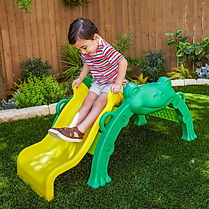 KidKraft Hop & Slide Frog Toddler Climber for Gross Motor Skills, Gift for Ages 1.5-3