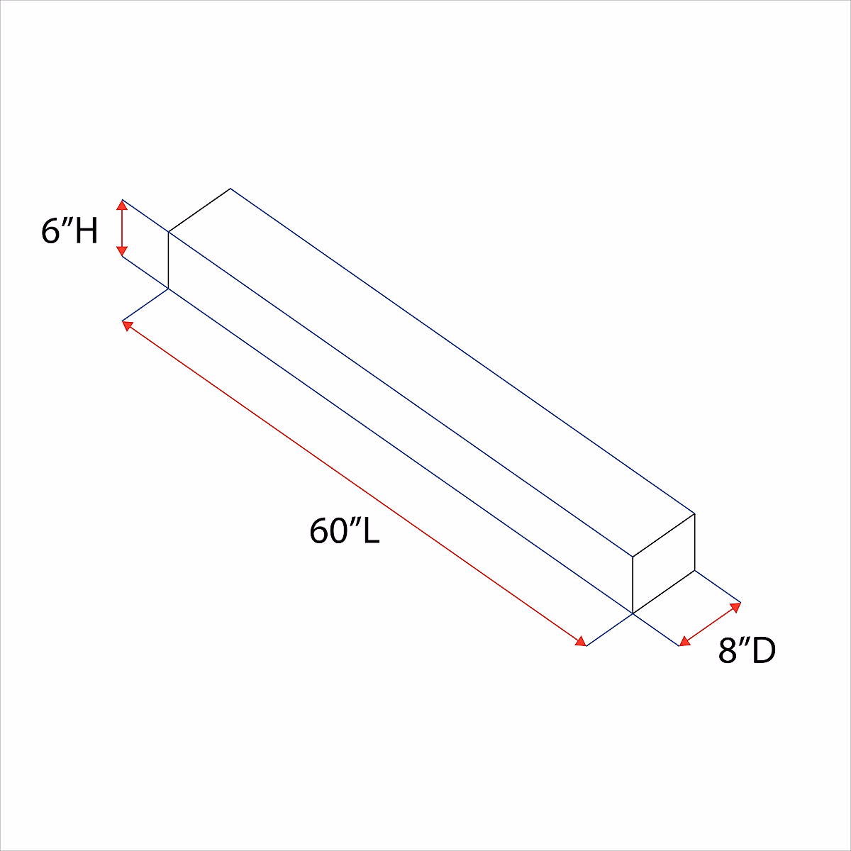Fireplace Mantel, Rustic, Shelf, Floating Mantle, Real Wood, Beam, URBANDI (Brown, 60Lx6Hx8D)