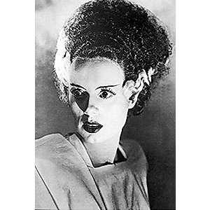 Buyartforless Bride of Frankenstein 1935 Elsa Lanchester 36x24 Black and White Movie Art Print Poster Photograph Famous Classic Hollywood Film