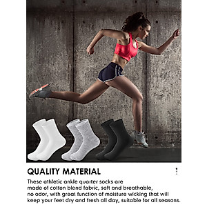 Tarpop 100 Pairs Mens Socks Bulk Moisture Wicking Socks Casual Sports Ankle Socks Bulk for Homeless Unisex Adult Men Women (Black, White, Gray)