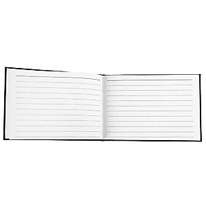 Black Funeral Guest Book for Memorial Service with 130 Pages, Gold Foil In Loving Memory Cover (8 x 6 In)